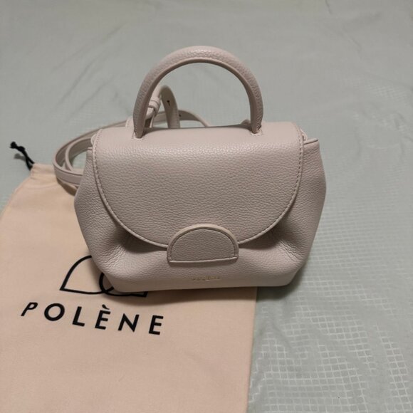 Polene | Bags | Polene Numro Un Nano Edition Textured Chalk | Poshmark